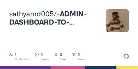 Github Sathyamd005 Admin Dashboard To Implement The Crud