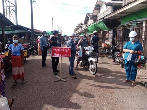 ဖျာပုံမြို့၌ ကိုဗစ် ၁၉ ရောဂါ ကူးစက်ပြန့်ပွားမှု မဖြစ်ပေါ်စေရေး Mask Campaign ပြုလုပ