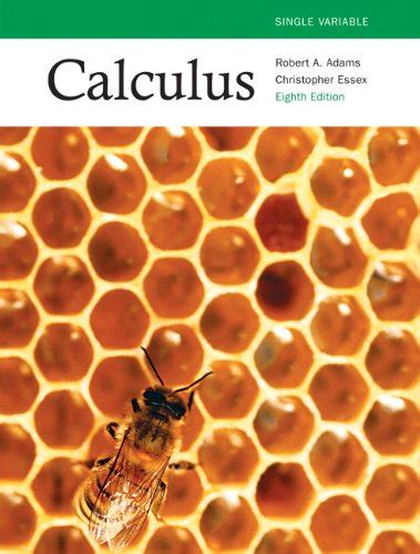 Calculus Single Variable 8th Edition Adams Robert A Essex