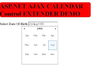 Asp Net Tutorials How To Use Asp Net Ajax Calendar Control Extender