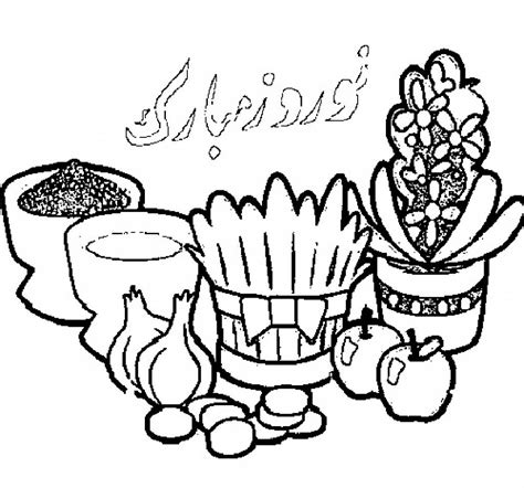 62 مدل نقاشی عید نوروز 1404 کودکانه ساده، زیبا برای رنگ آمیزی