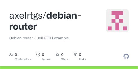 GitHub Axelrtgs Debian Router Debian Router Bell FTTH Example