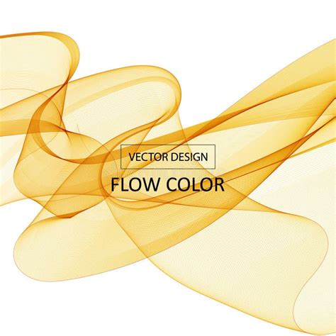 smooth wave flow color wave abstract design elements eps 10 stock