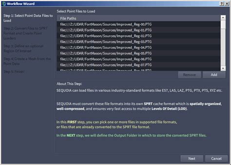 workflow wizard dialog — sequoia 1 1 63 documentation