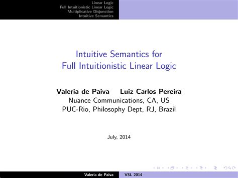 intuitive semantics for full intuitionistic linear logic 2014 pdf