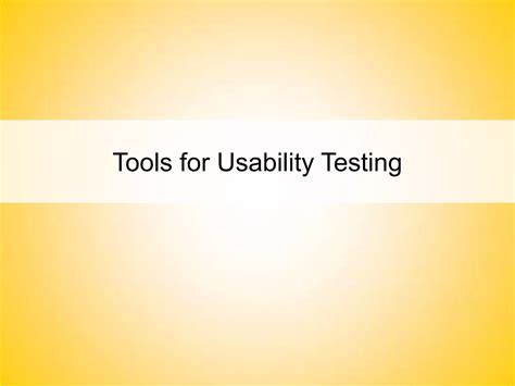 Sharepoint And Usability Testing Ppt