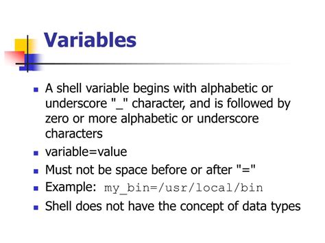 PPT Understanding Variables In UNIX Shell Programs And How To Run Them PowerPoint Presentation