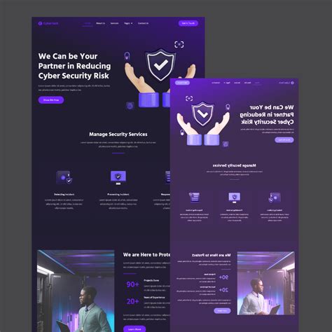 Cyber Security Landing Page Design On Behance