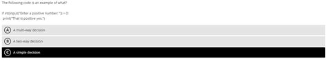 Solved The Following Code Is An Example Of What If Chegg Com