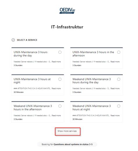 Faq Oediv Maintenance Activities Oediv