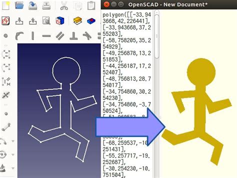 FreeCAD Sketch To OpenSCAD By Daizyu D Model