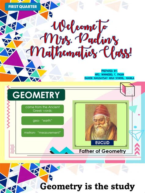 Q1 Lesson 1 Geometry Undefined Terms Points And Lines