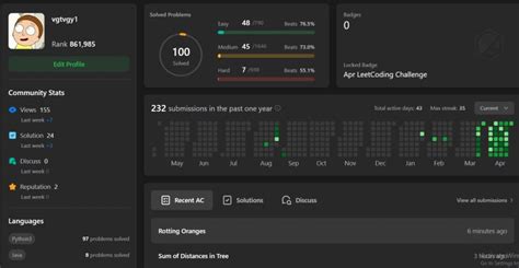 100 Achieved Consistency Is King Rleetcode
