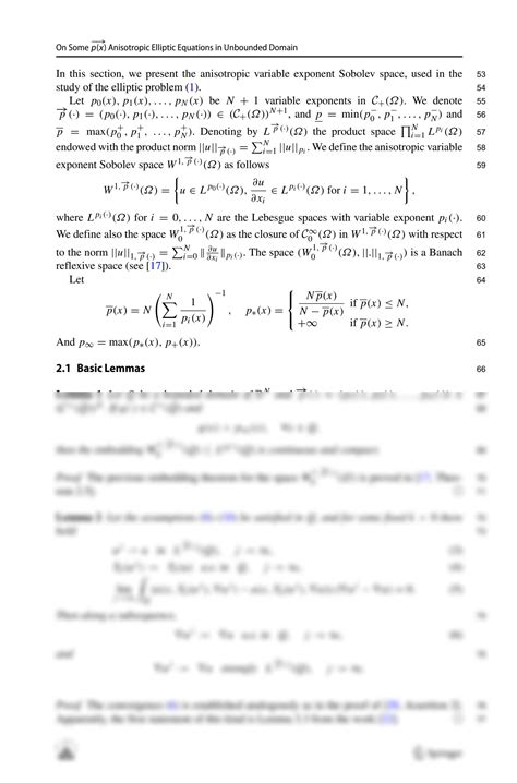 Solution On Some Protect Overrightarrow P X Anisotropic Elliptic Equations In Unbounded Domain