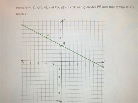 solved points p 4 6 q0 4 and rx y are collinear q divide[coordinate