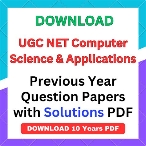 Ugc Net Computer Science And Applications Question Papers
