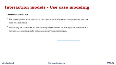 Unit 3 Lecture 1 Context Models Interaction Models Structural
