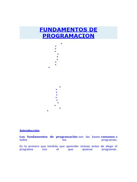 fundamentos de programacion pdf lenguaje de programación algoritmos