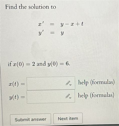 find the solution tox y x ty yif x 0 2 ﻿and