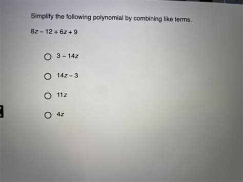 Answered Simplify The Following Polynomial By… Bartleby