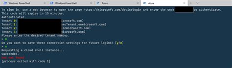 Azure Cloud Shell Keeps Resulting In Key Not Found Error · Issue