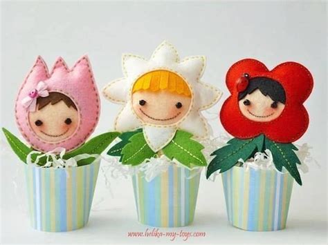 ФЕТРоголик (корейский фетр и фурнитура) | Flores de feltro, Enfeites de ...