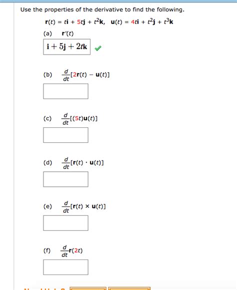 Solved Use the properties of the derivative to find the | Chegg.com