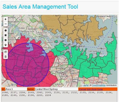 All Things Spatial Sales Area Management Tool With Postcodes