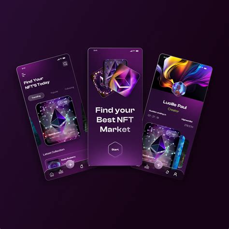 NFT Mobile App UI Design On Behance NFT Mobile App UI Design On Behance