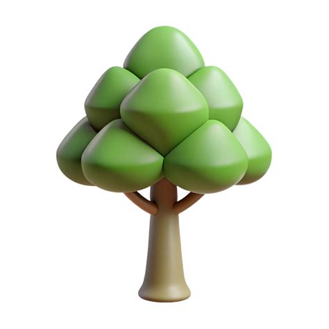 Iconic Mid Century Minimal Silhouette Of A Tree Crisp Edges Flat Color With Scalable Design