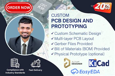 Design A Custom Pcb Using Altium Kicad And Easyeda By Dilshayan Ama