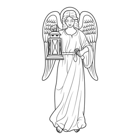 Angel Outline Vector Art Icons And Graphics For Free Download