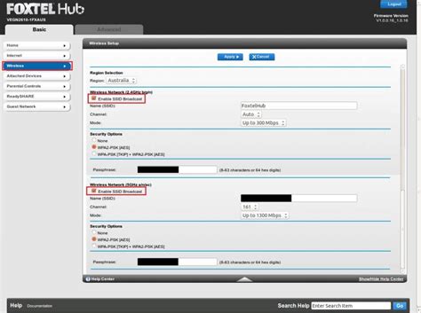 Enable SSID Broadcast Foxtel Broadband Foxtel Support