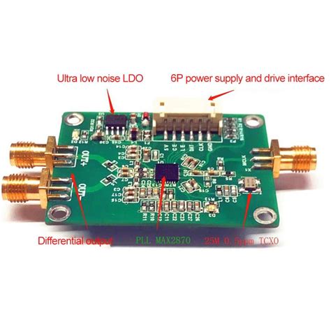 max2870 module rf signal generator 23 5 6000mhz rf signal source 0 5ppm