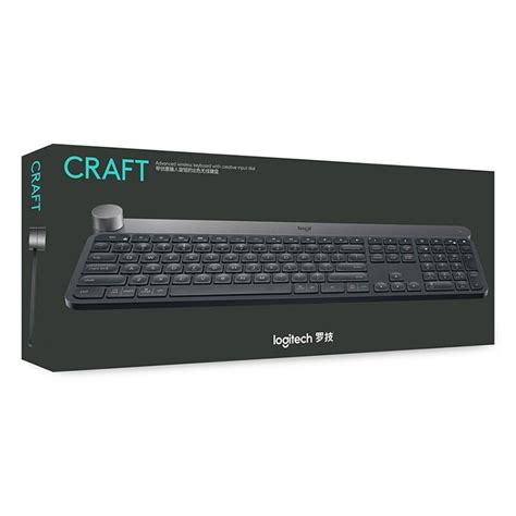Logitech Craft Wireless Smart Bluetooth Dual Mode Silent Keyboard Black