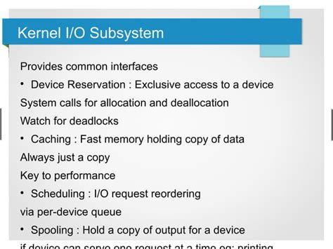 Kernel Io Subsystem Ppt
