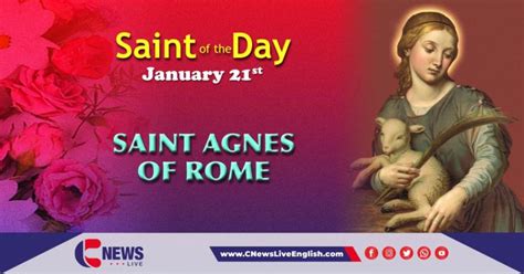 Saint Agnes Of Rome Patron Saint Of Girls Chastity Virgins And