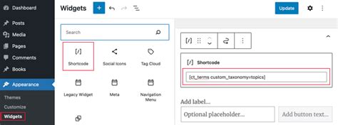 How To Display Custom Taxonomy Terms In Wordpress Sidebar Widgets