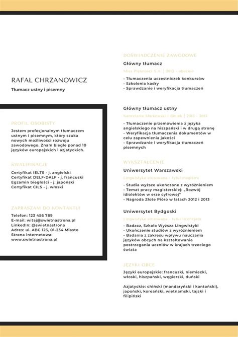 Strona 4 Szablony Cv I Wzory Cv Do Pobrania Za Darmo Canva