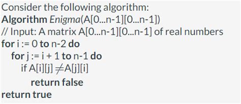 Solved What Does The Algorithm Compute What Is The Chegg