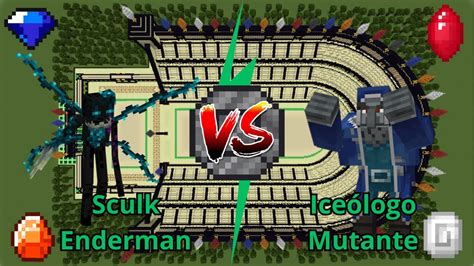 Sculk Enderman Vs Iceólogo Mutante Minecraft Luta De Mobs Ep 151 Youtube