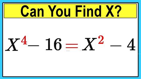 Beautiful Equation Math Tricks Find Value X Can You Find X Ep15