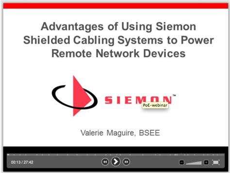 Siemon Educational Webinar On Shielded Cabling Systems