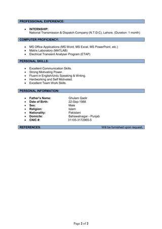 Muhammad Tanveer Pdf