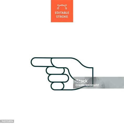 편집 가능한 획이 있는 방향선 아이콘 아이콘은 웹 디자인 모바일 앱 ui ux 및 gui 디자인에 적합합니다 손에 대한 스톡