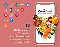 CookBook APP UI Concept Behance