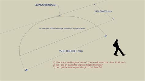 Arc With Associated Dimensions 3D Warehouse