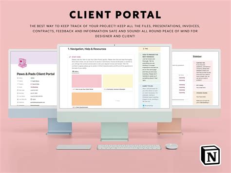 The Ultimate And Cutest Notion Dashboard And Client Portal Template For Designers Bonus Freebie
