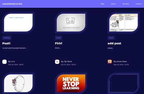 PHP MySQL Free Blog Website with Admin Panel - Underemployed | Iworkable