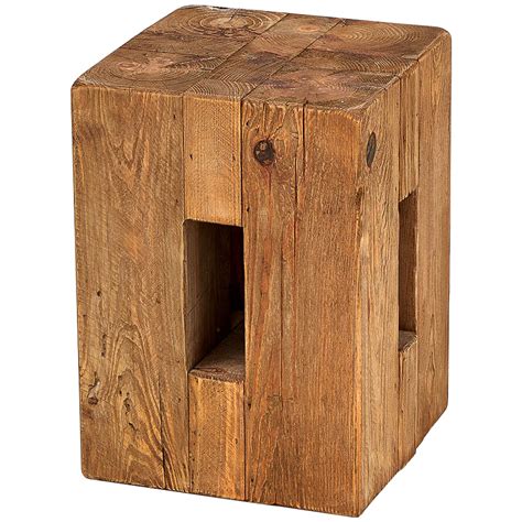 Приставной стол из массива сосны Harlee Wood Side Table по цене 38 000 руб купить в Москве с